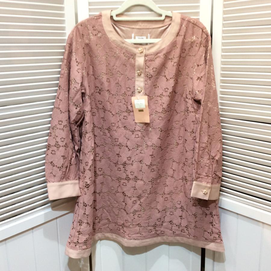 未使用☆Pixie Heart ピクシーハート カメリア柄 レースチュニック M ピンク QVC : エムズガーデンマーケット ヤフー店 - 通販 - Yahoo!ショッピング