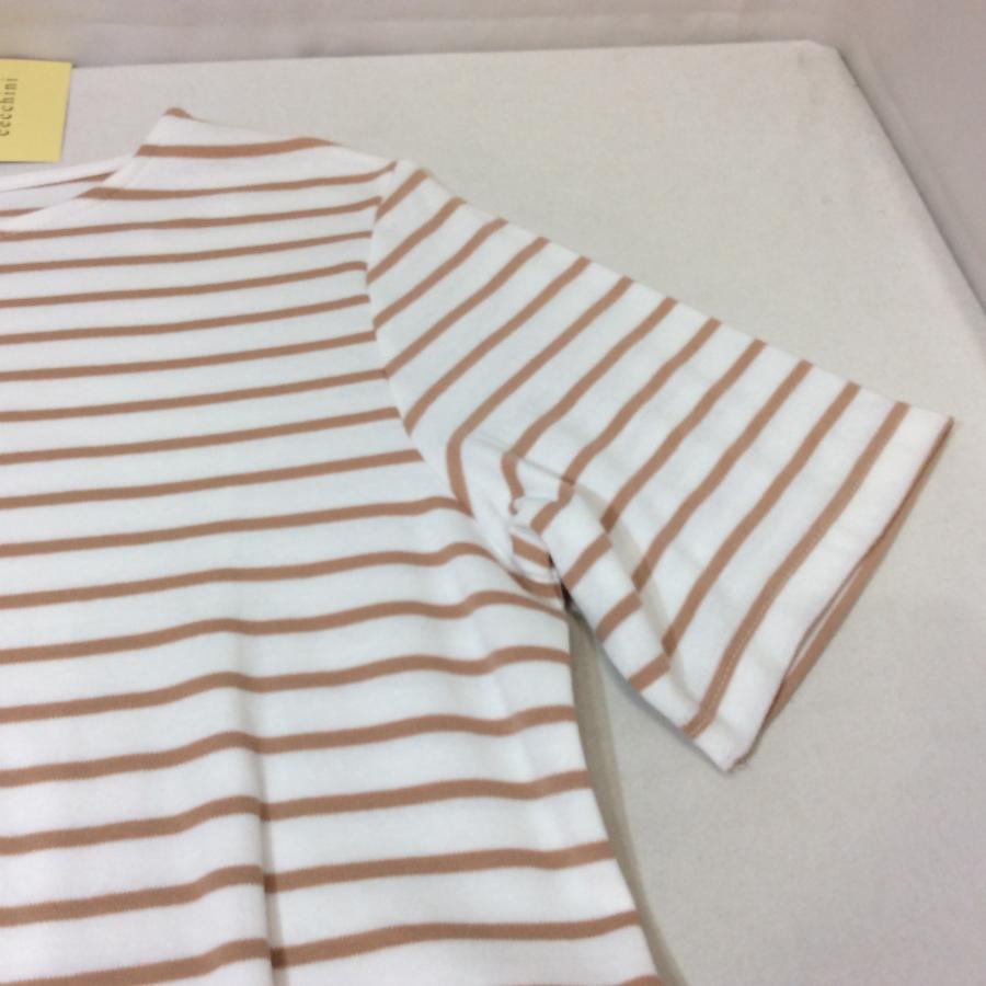 新品☆cecchini 半袖 オーガニックコットンチュニック LL ホワイト×ベージュ ボーダー柄【クリックポスト可】 : エムズガーデンマーケット ヤフー店 - 通販 - Yahoo!ショッピング
