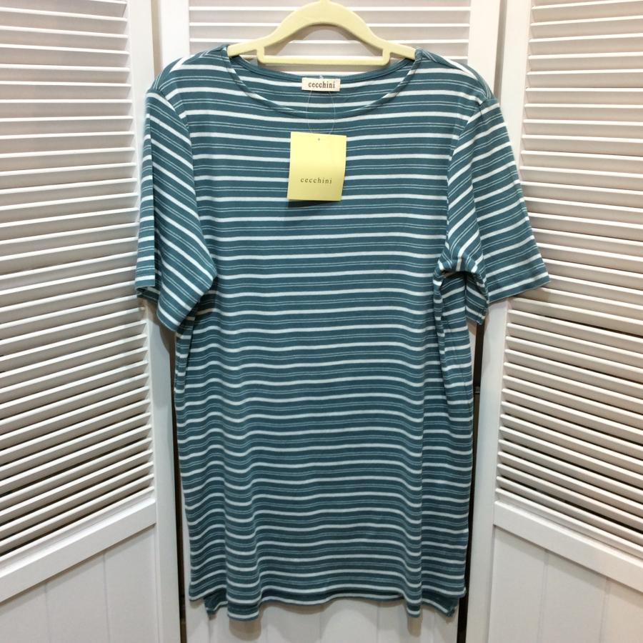 新品☆cecchini 半袖 オーガニックコットンチュニック LL ブルーグリーン系×ホワイト ボーダー柄【クリックポスト可】 : エムズガーデンマーケット ヤフー店 - 通販 - Yahoo ...