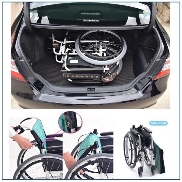 車椅子 軽量 コンパクト 車いす 折りたたみ 介助式 種類 ノーパンクタイヤ JTN-2B ミキ :jtn2b:エムズハウスYahoo!店 - 通販 - Yahoo!ショッピング