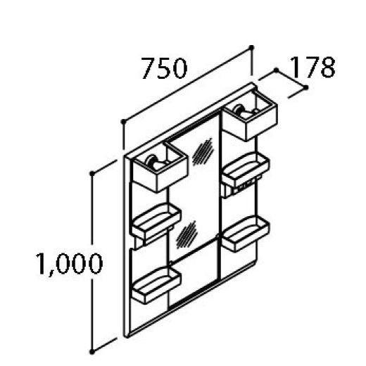 INAX 品番： PV1N-755S(4)Y/VP1H ・ MPV1-75XFJU / INAX洗面化粧台（PV）本体のみ間口750mm エコ洗髪シャワー 吐水切替なし 1面鏡 全高 1. ...