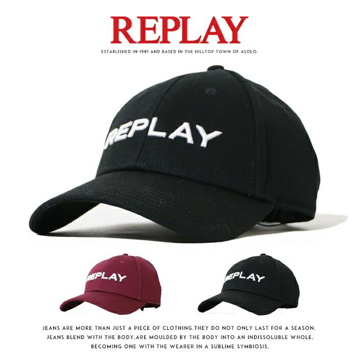 REPLAY（リプレイ） キャップ アジャスター 帽子 CAP アメカジ メンズ men's 国内正規品 インポート ブランド 海外ブランド ...