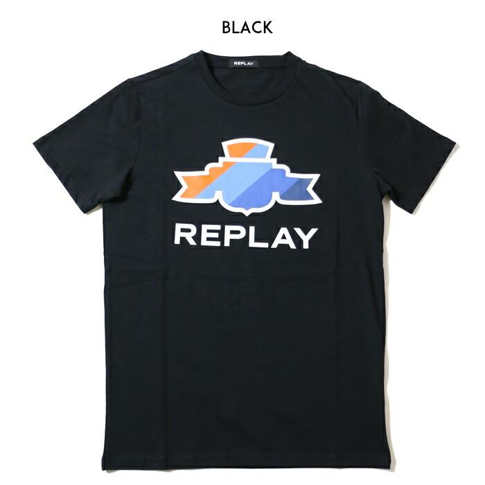 REPLAY（リプレイ） 【セール 40％OFF】REPLAY tシャツ 半袖 プリント ロゴ アメカジ メンズ men's 国内正規品 ...