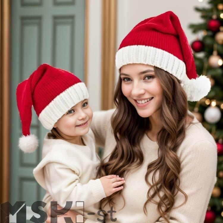 クリスマス帽子 サンタハット 4枚セット ニット帽 大きめ 大人 サンタクロース コスプレ 変装 仮装 パーティー 帽子 コスチューム グッズ イベン : MSK1ストア - 通販 ...