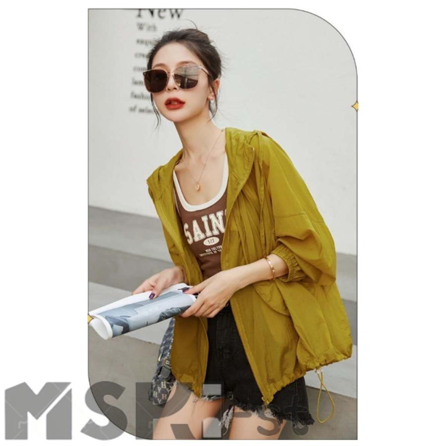 UVカット パーカー シアー 透け感 トップス レディース シアーブルゾン シアーパーカー UVパーカー シアートップス 長袖 涼しい 軽い 薄手 フ : MSK1ストア - 通販 ...