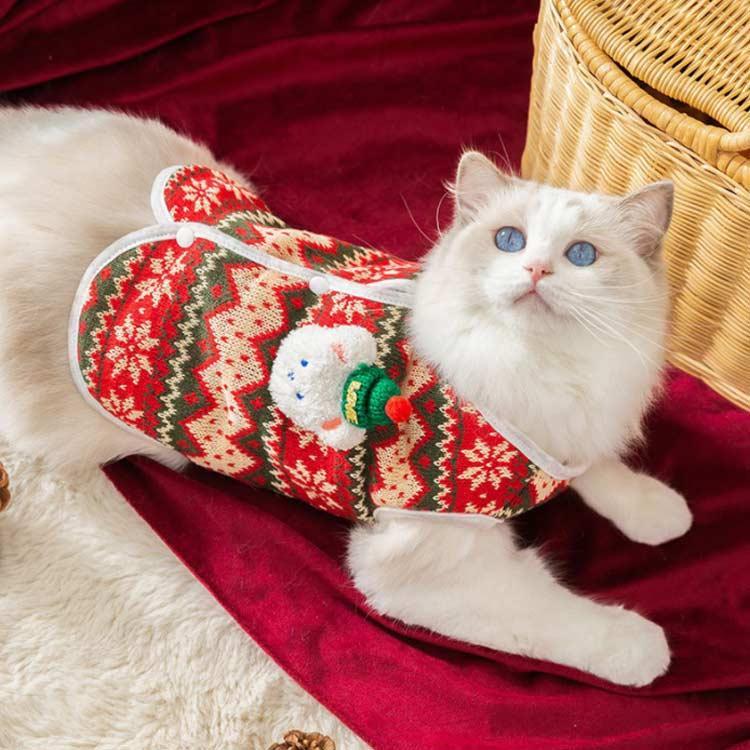 ニット 小型犬 暖かい 犬服 猫服 ドッグウェア セーター 可愛い 背中開き 中型犬 防寒 クリスマス 秋冬 ペット用品 散歩 写真撮影 犬の服 ペッ : p21187352fd13 ...