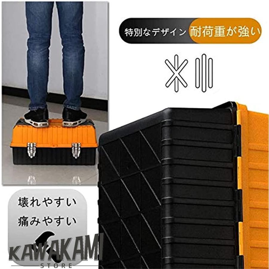 工具箱 ツールボックス 3段式ツールボックス 大容量 工具入れ 収納ボックス 小物収納 取っ手 プラスチック 工具収納ケース 大容量 大容量 300kgまで プロツール ...