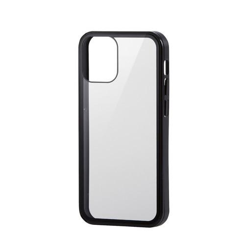 ELECOM エレコム PM-A20AHV360MBK iPhone12 mini ケース カバー フルカバー ( 背面ガラス ガラスフィルム 付属 ) 360度 全面 ブラック : むさしの ...