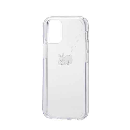 ELECOM エレコム PM-A20ATSGA04 iPhone12 mini ケース カバー アップルマーク リンゴマーク 背面クリア 透明 TPU ポリカーボネート かわいい シンプル ...