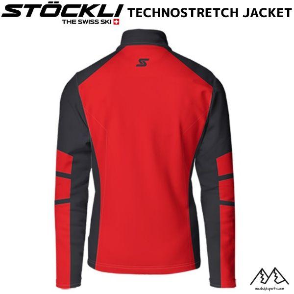 REXXAM ストックリ テクノストレッチ ジャケット ミドルジャケット ブラック/レッド STOCKLI Techno stretch ...