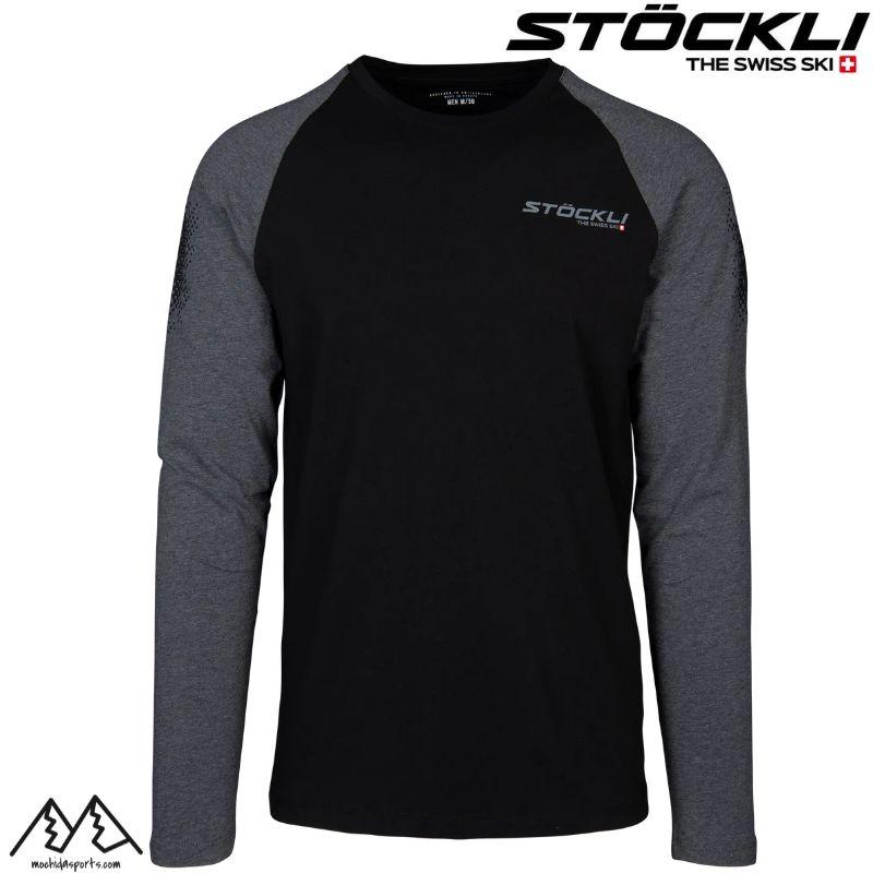 REXXAM ストックリ ロングスリーブ Tシャツ 長袖 ブラック STOCKLI Longsleeve Shirt black-antra ...