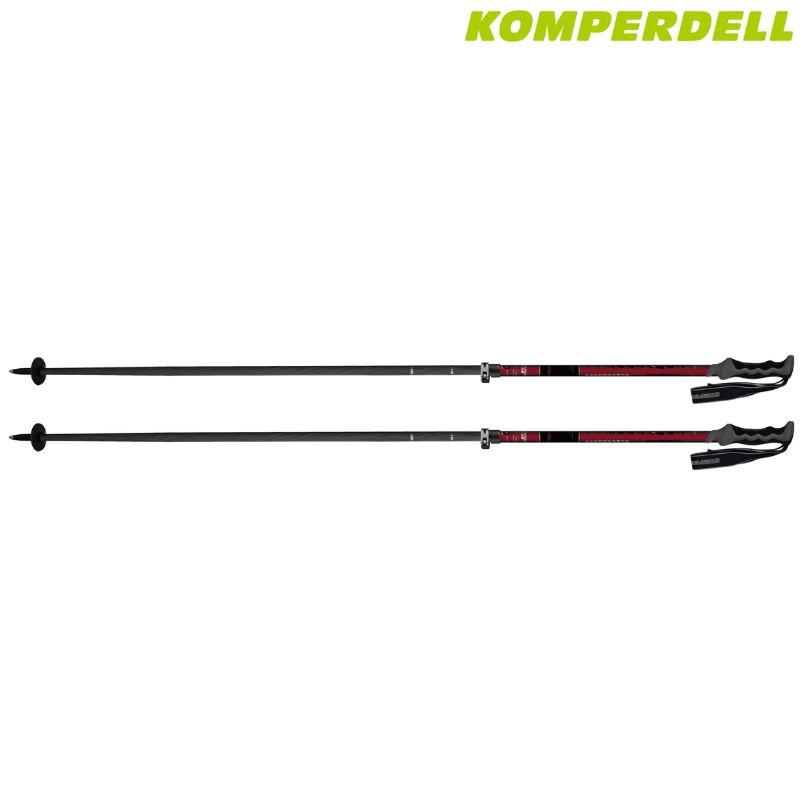 コンパーデル サイズ調整式 スキーポール ジャパンモデル カーボンプロ バリオ レッド 2 KOMPERDELL Carbon PRO ...