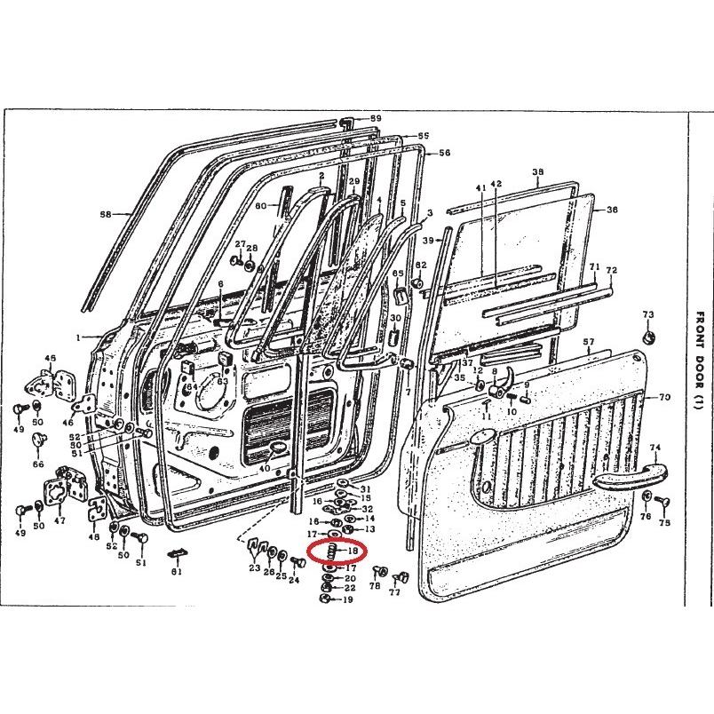 ハコスカ 三角窓 スプリング パーツアシスト製 GC10 KGC10 KPGC10 旧車 GT GTX GTR triangular ...