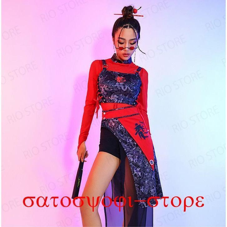 ダンス衣装 大人 セットアップ レディース 中華風 ヒップホップ ダンス衣装 大人 セットアップ レディース 中華風 ヒップホップ