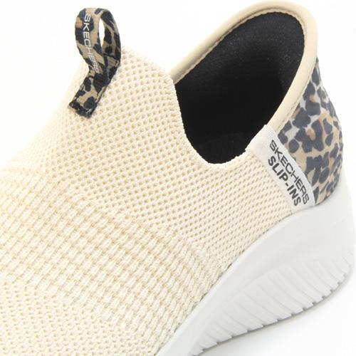 スケッチャーズ レディース スリップインズ ウルトラ フレックス 3.0 - ナチュラル ステップ レオパード SKECHERS SLIP-INS ULTRA FLEX 3.0 ...