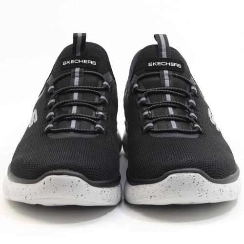 SKECHERS スケッチャーズ メンズ スリップインズ サミッツ - コルボス 幅広 4E ブラック/グレー ウォータープルーフ Slip-ins SUMMITS CORBOS ...