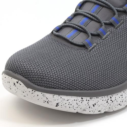 SKECHERS スケッチャーズ メンズ スリップインズ サミッツ - コルボス 幅広 4E チャコール/ブルー ウォータープルーフ Slip-ins SUMMITS CORBOS ...