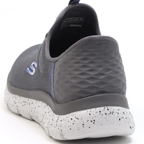 SKECHERS スケッチャーズ メンズ スリップインズ サミッツ - コルボス 幅広 4E チャコール/ブルー ウォータープルーフ Slip-ins SUMMITS CORBOS ...