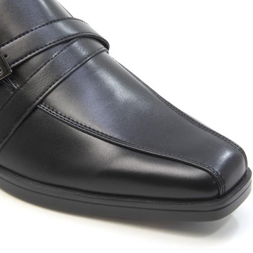 NORTH DATE ノースデイト メンズ 防滑 ビジネスシューズ モンクストラップ ブラック 4E 幅広 防水 ピンスパイク 制菌 吸水 速乾 ウインター 冬用 黒 North Date ...