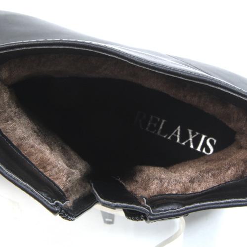 NORTH DATE リラクシス STK38803 レディース 防寒 防滑 ショートブーツ 合皮 ブラック 黒 ウィンター 冬靴 RELAXIS ダテハキ : M・STAGE - 通販 ...