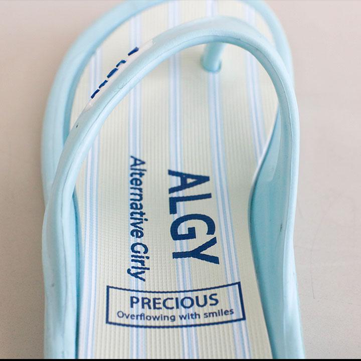 ALGY サンダル キッズ ジュニア 女の子 18 20 22 24 プール ネイビー サックス アルジー ビーチサンダル EVA樹脂 サマーシューズ カジュアル 夏 海 川 水遊び ...
