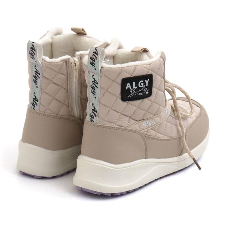 algy ショートブーツ キッズ 厚底 スニーカー 女の子 ジュニア アルジー ALGY 20 21 22 23 24 小学生 春秋冬 ダンス スクール 子供靴 キルティング 防水 お ...