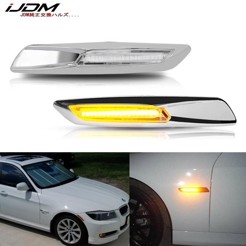 BMW LED サイドマーカー フラッシュ ライト ランプ ターンシグナル ウインカー 12v 1 3 5 シリーズ F30 E90 E91 E92 E93 E46 E60 E61 F10 ...