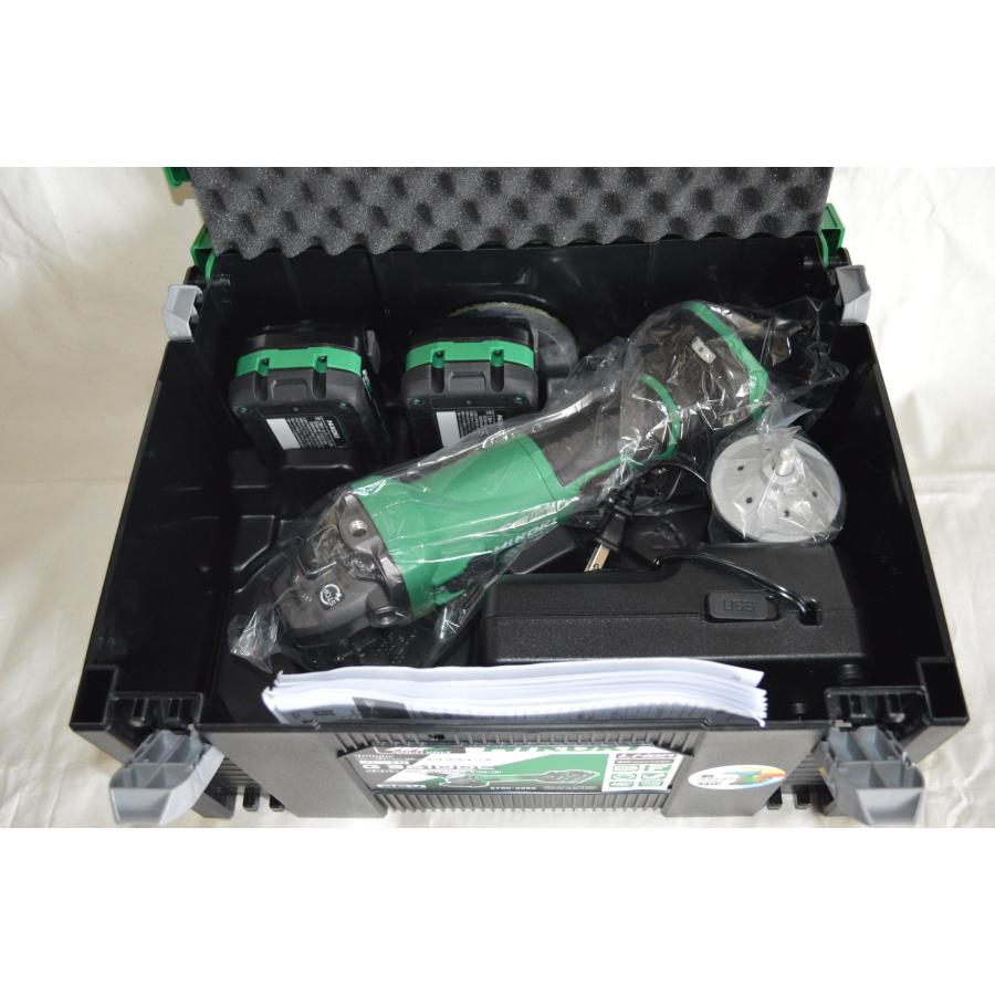 HiKOKI G3610 ハイコーキ[HiKOKI] マルチボルト 36V 100mmコードレスディスクグラインダ （スライドスイッチ）G3610DC(2XPZ)※バッテリ2個・充電器付属 ...