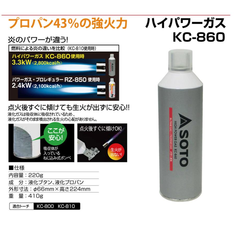 不二貿易 新富士バーナー SOTOハイパワーガス KC-860 KNS : mtkshop - 通販 - Yahoo!ショッピング