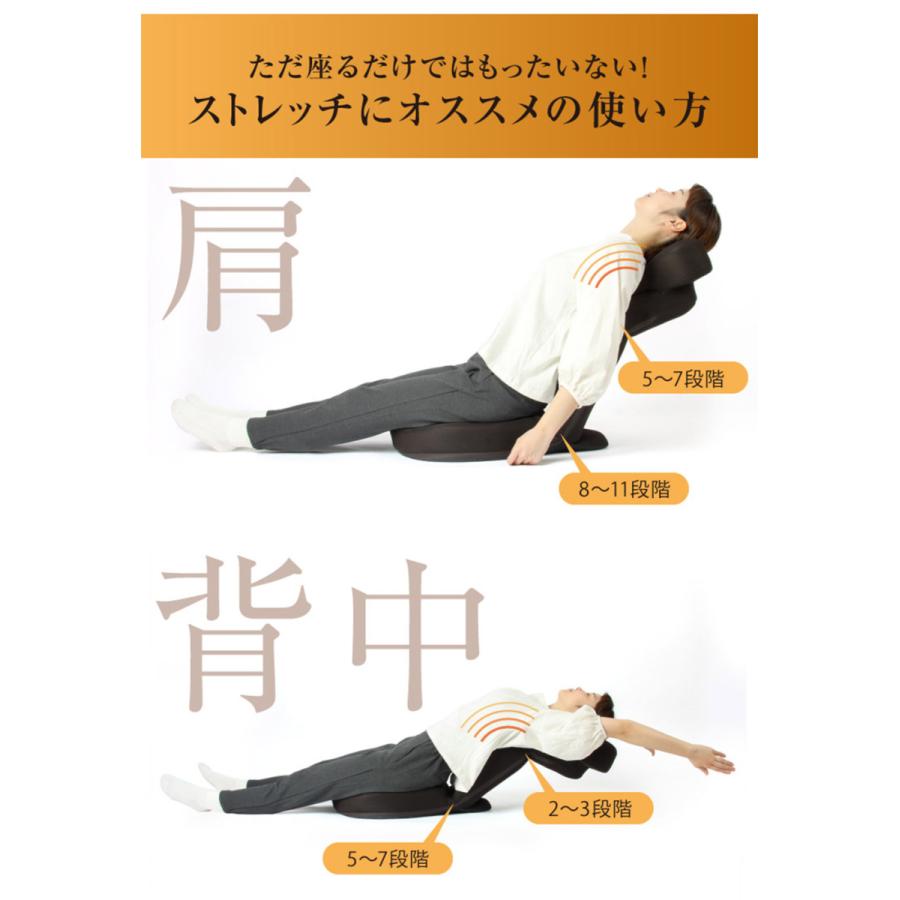 PROIDEA 肩・首スッキリ座椅子 HOGUURE レッド (0070-3937) 骨盤矯正座椅子 腰痛 姿勢 骨盤 ゆがみ 矯正 首 肩 肩甲骨 Vivalance JMP KNS ...