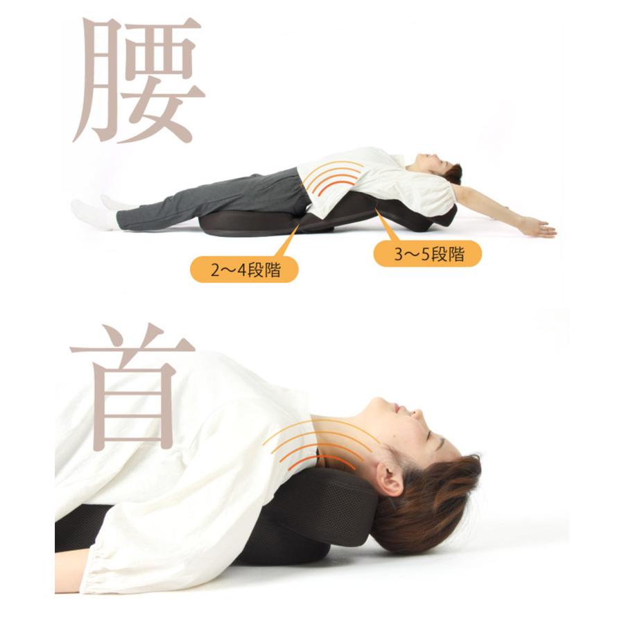 PROIDEA 肩・首スッキリ座椅子 HOGUURE レッド (0070-3937) 骨盤矯正座椅子 腰痛 姿勢 骨盤 ゆがみ 矯正 首 肩 肩甲骨 Vivalance JMP KNS ...