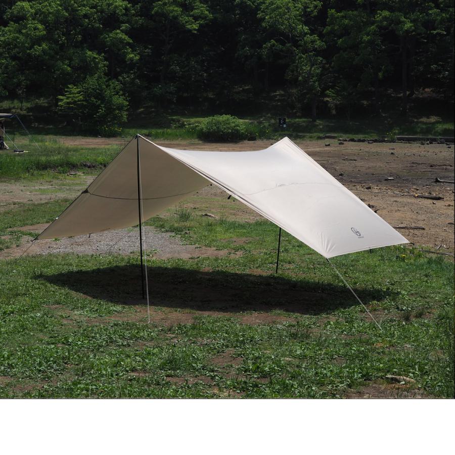 超ワイド タープ ヘキサタープ 4m×5.84m ポール2本付き 超ワイド タープ ヘキサタープ 4m×5.84m ポール2本付き
