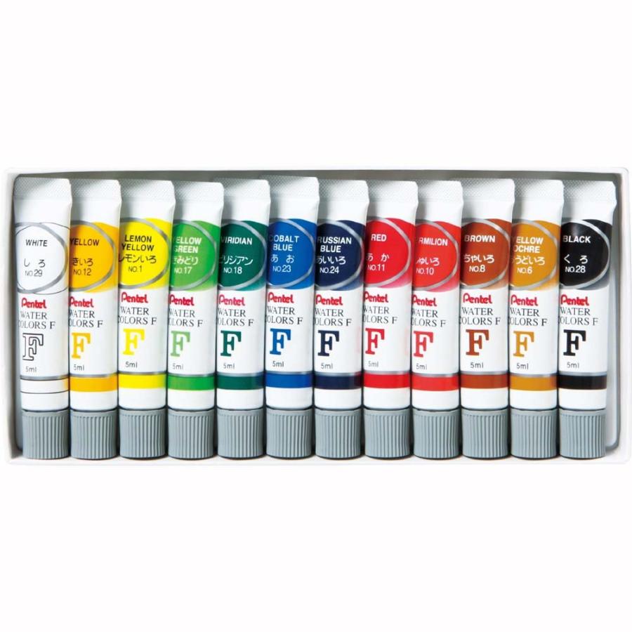 ぺんてる 絵の具 エフ水彩 ラミチューブ 12色 WFR-12 : MUAMUALEA - 通販 - Yahoo!ショッピング
