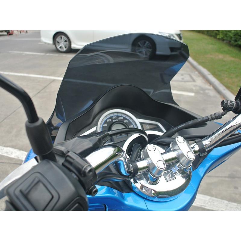 PCX ロング スクリーン ウインドシールド ダーク 2014-2017 JF56 KF18 PCX150 PCX125 パーツ :pcx14-eg-ds-lg:マッドファクトリーYahoo ...
