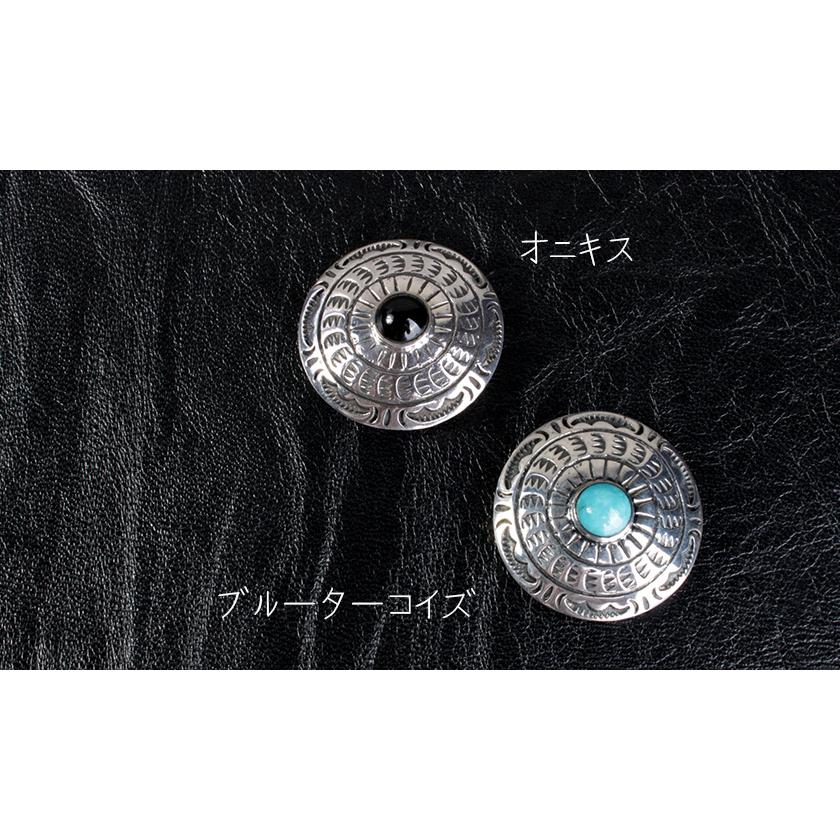 コンチョシルバー925/天然石・ターコイズ・オニキス/ネイティブ系/ミドル/レザークラフト/コンチョボタン/ネジ式 : MUD MONKEY - 通販 - Yahoo!ショッピング