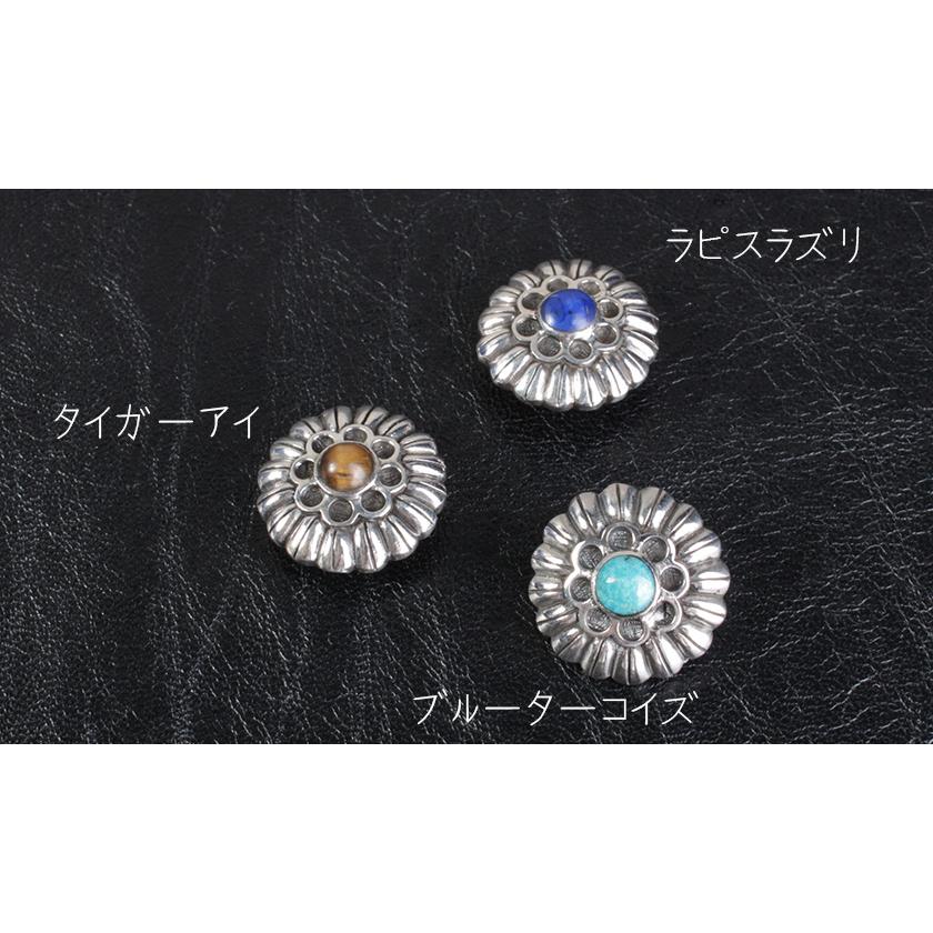 コンチョシルバー925/天然石コンチョ/8ホール/スモールコンチョ/レザークラフト/コンチョボタン/ネジ式 : 2kc-scd : MUD MONKEY - 通販 - Yahoo!ショッピング