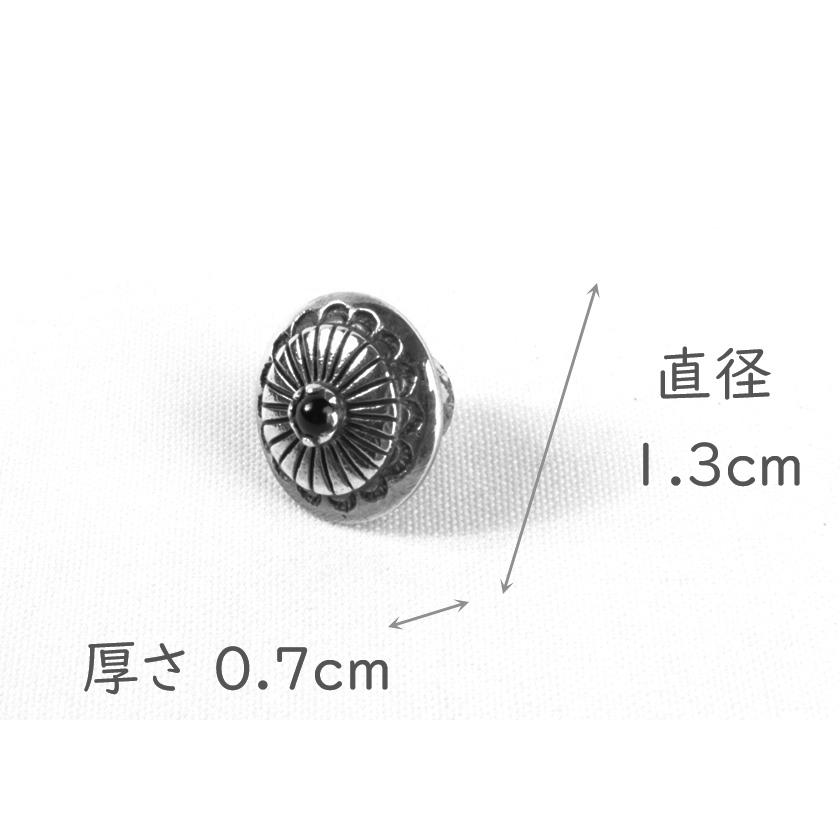 コンチョシルバー925/天然石コンチョ/フラワー/スモールコンチョ/レザークラフト/コンチョボタン/ネジ式 : MUD MONKEY - 通販 - Yahoo!ショッピング