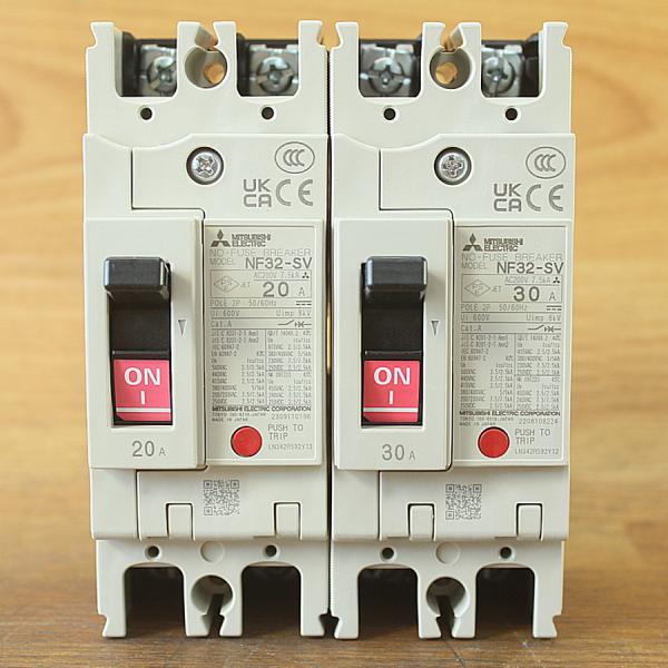 未使用）10個☆三菱電機/MITSUBISHI NF32-SV 2P 20A/30A ノーヒューズ遮断器 ノーヒューズブレーカー : 無限堂あいちヤフーショップ - 通販 - Yahoo!ショッピング