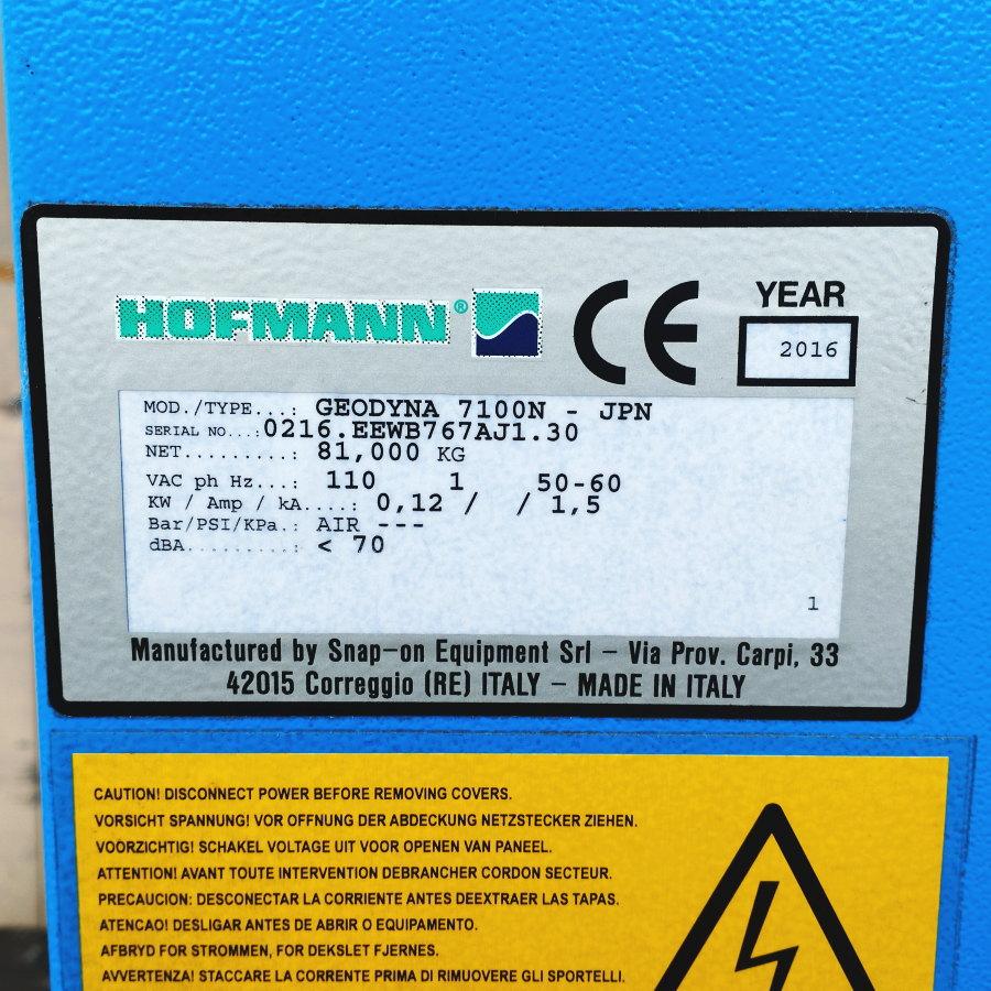 HOFMANN ホフマン GEODYNA 7100N 〜25インチ ホイールバランサー 単相100V : 無限堂あいちヤフーショップ - 通販 ...