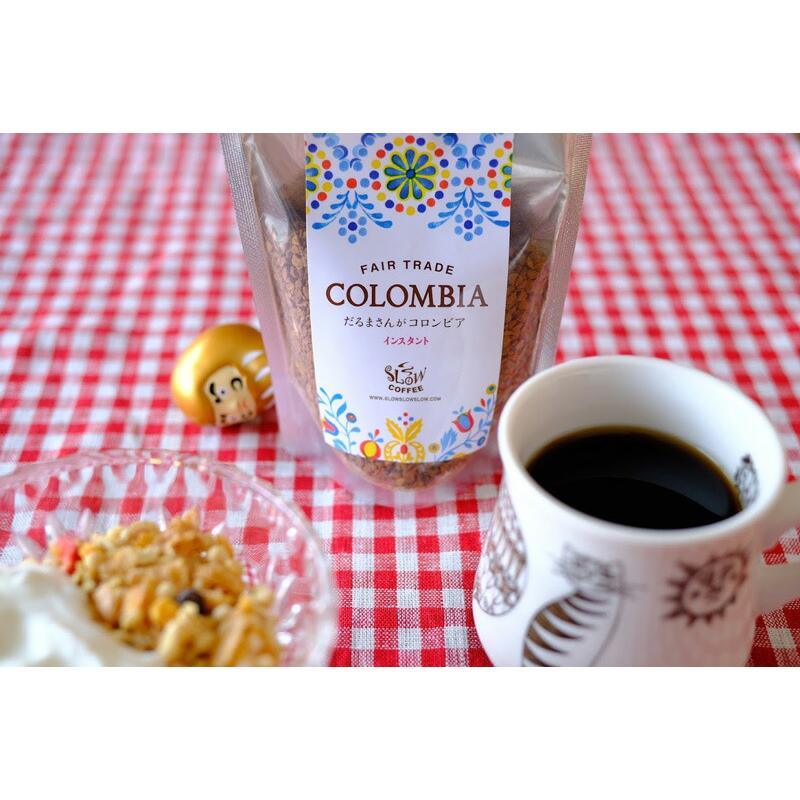 インスタントコーヒー スローコーヒー だるまさんがコロンビア 40g オーガニック 有機JAS 購入金額別特典あり 正規品 無添加 天然 : 4562263730644 : オーガニック健康 ...