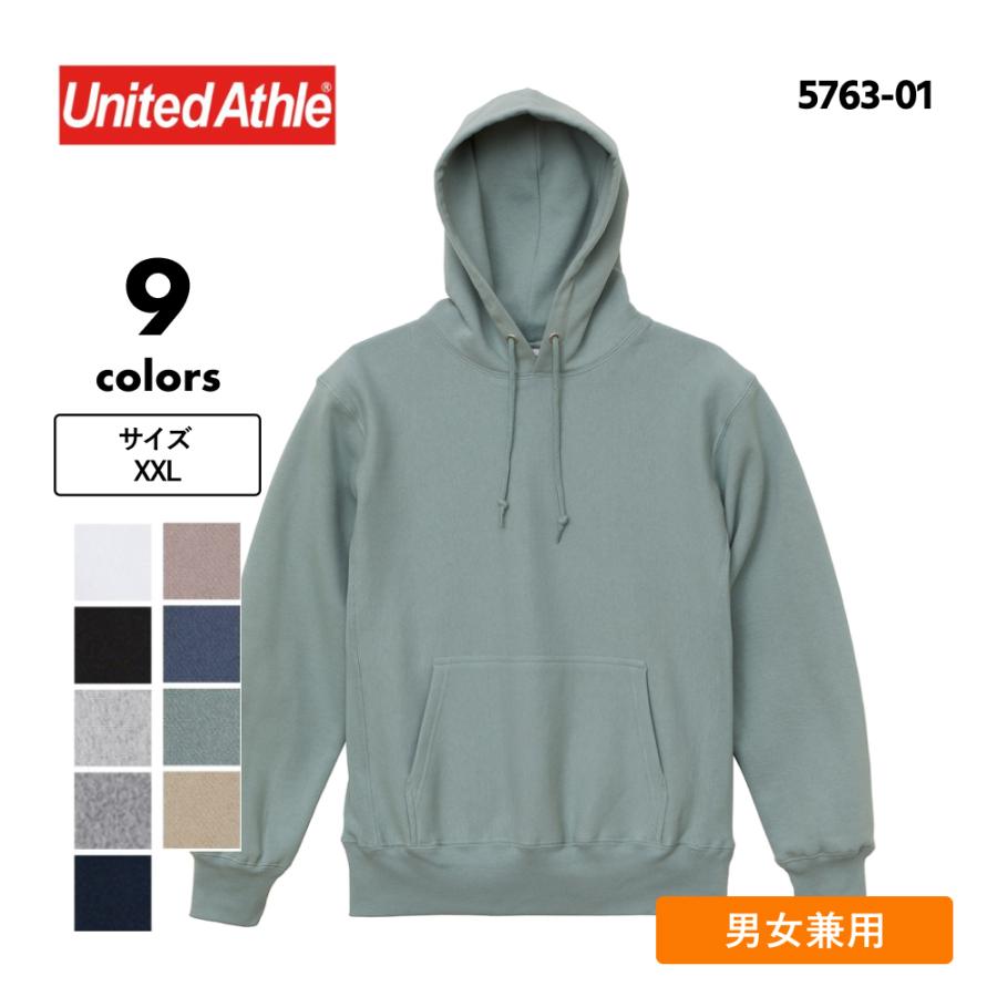 United Athle パーカー メンズ スウェット プルオーバー 長袖 大きいサイズ 無地 部屋着 厚手 裏起毛 12.0オンス ...