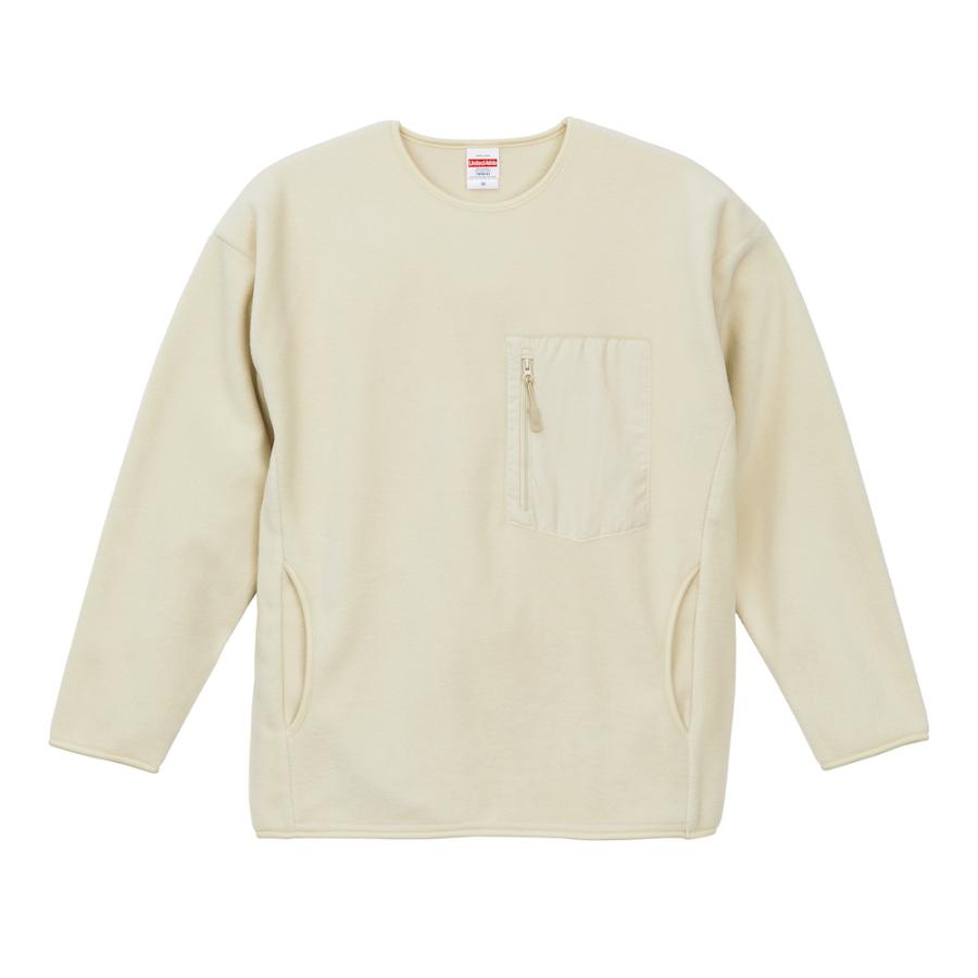 フリース メンズ 無地 レディース クルーネック シャツ アウトドア ポケット付き ( United Athle / ユナイテッドアスレ ) 7098-01 :7098-01:MUJI-T ...