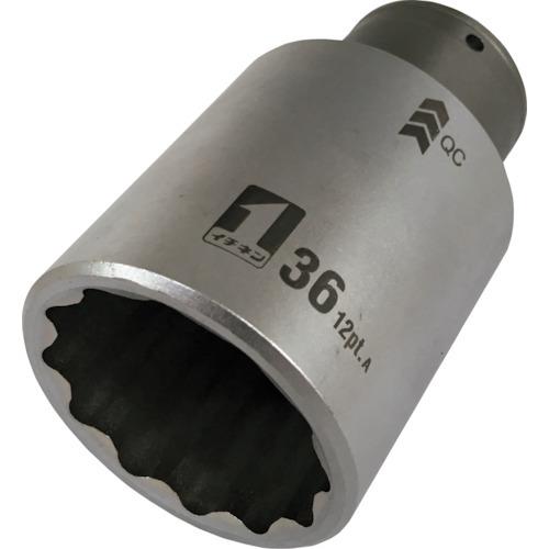 マストツール 19814 IM-4W36-12K QCソケット シングル 36mm 12角 差込角12.7mm インパクトレンチ用ソケット ...