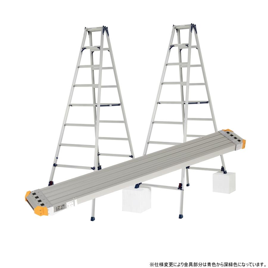 ピカコーポレイション Pica（ピカ） 9尺 伸縮脚立 KS-270A 2台 と 4.0m 伸縮足場板 STGD-A4023 STGD ...
