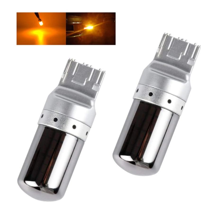 Futwod T20 LED シングル ウインカー ステルスバルブ アンバー 7440 W21W WY21W ステルス クローム バルブ ウ : multiworks - 通販 - Yahoo ...