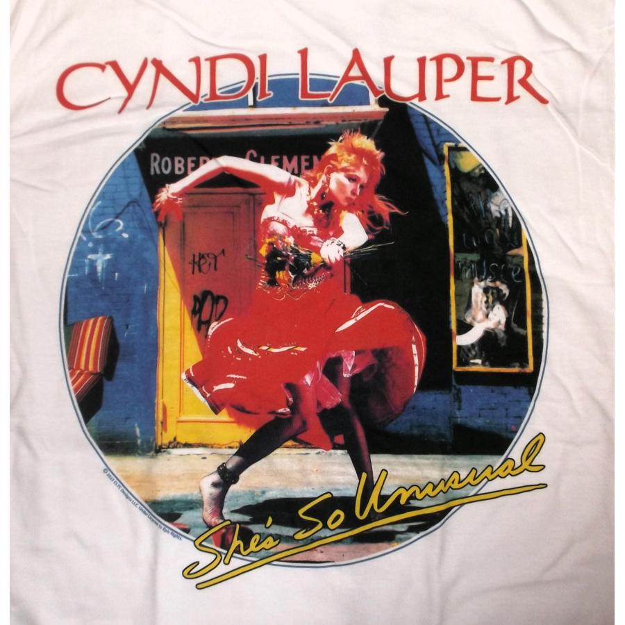 シンディ ローパー Tシャツ CYNDI LAUPER SHES SO UNUSUAL 正規品 ロックTシャツ バンドTシャツ : マンブルズ ...
