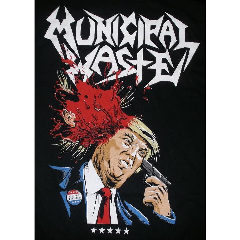 ミュニシパル ウェイスト MUNICIPAL WASTE Tシャツ TRUMP WALLS OF DEATH 黒 正規品 SK8 スラッシュ ...