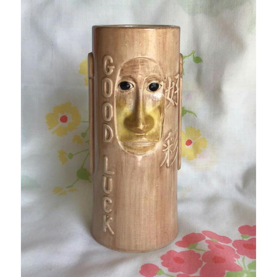 60s Vintage Good Luck Tiki Mug Moai モアイ ティキマグ Hawaiian Village - B 日本製 ...