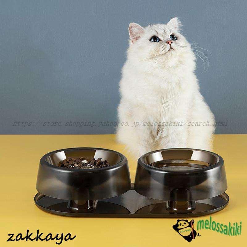 ペット食器 ペット食器台 フードボウル 猫用食器 餌皿 調節可能 傾斜 高さ こぼれ防止 水・ごはん分離 滑り止め ダブル スタンド : MUMEI LIFE - 通販 - Yahoo!ショッピング