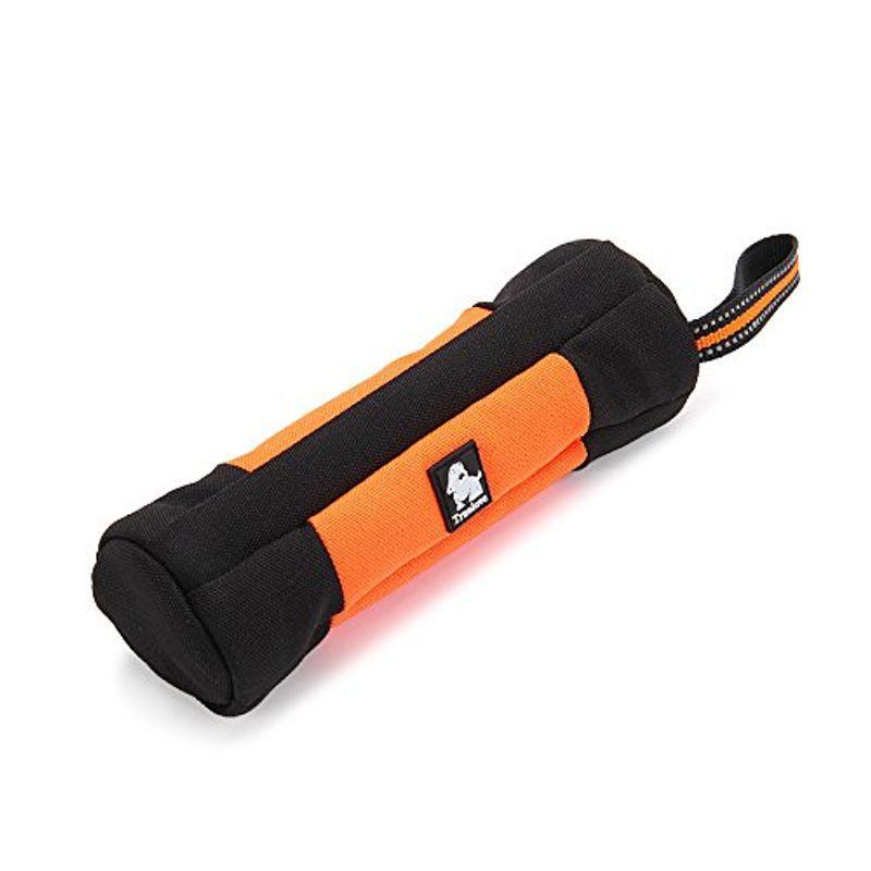 Umora トリーツポーチ 犬用 お出かけ用 トレーニング用 おやつ ドッグフード フリスビー おもちゃ (M オレンジ ...